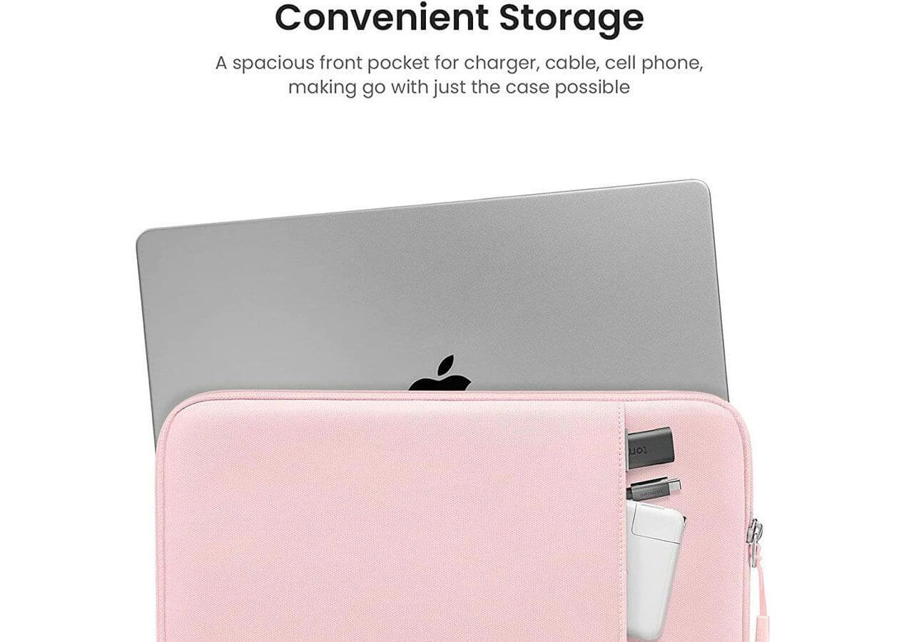 Dealz.ge | დილზ.გე. TOMTOC DEFENDER-A13 LAPTOP SLEEVE PINK 14 INCH A13D2C1